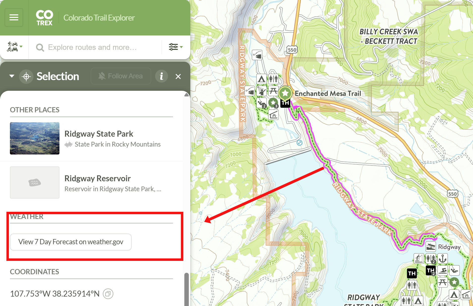 How does COTREX display weather forecasts? – COTREX Support